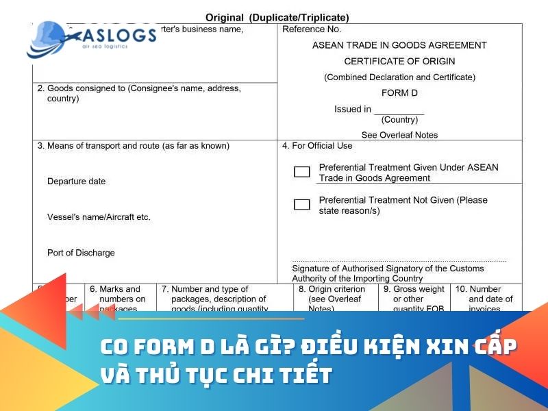 C/O Form E là gì? Quy định và thông tin cần biết về CO Form E