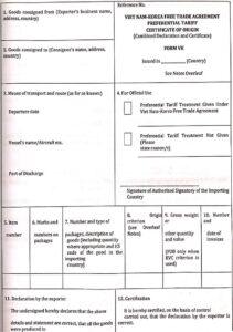 C/O Form KV là gì? Hồ sơ và quy trình xin cấp CO Form VK